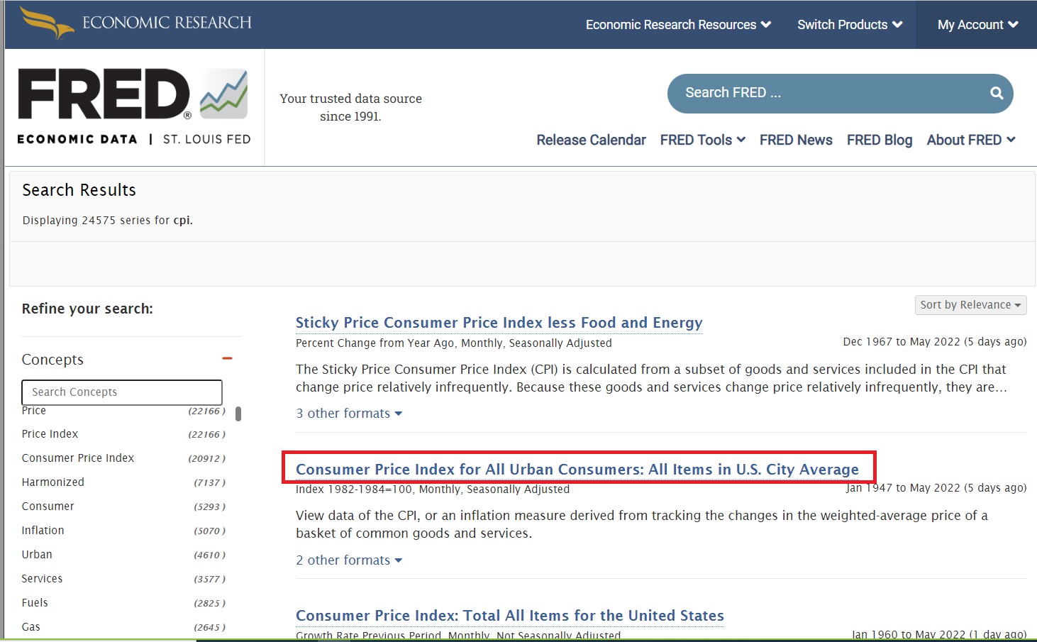 FREDの使い方 - アラフィフからの〜株式トレード初心者の挑戦ブログ